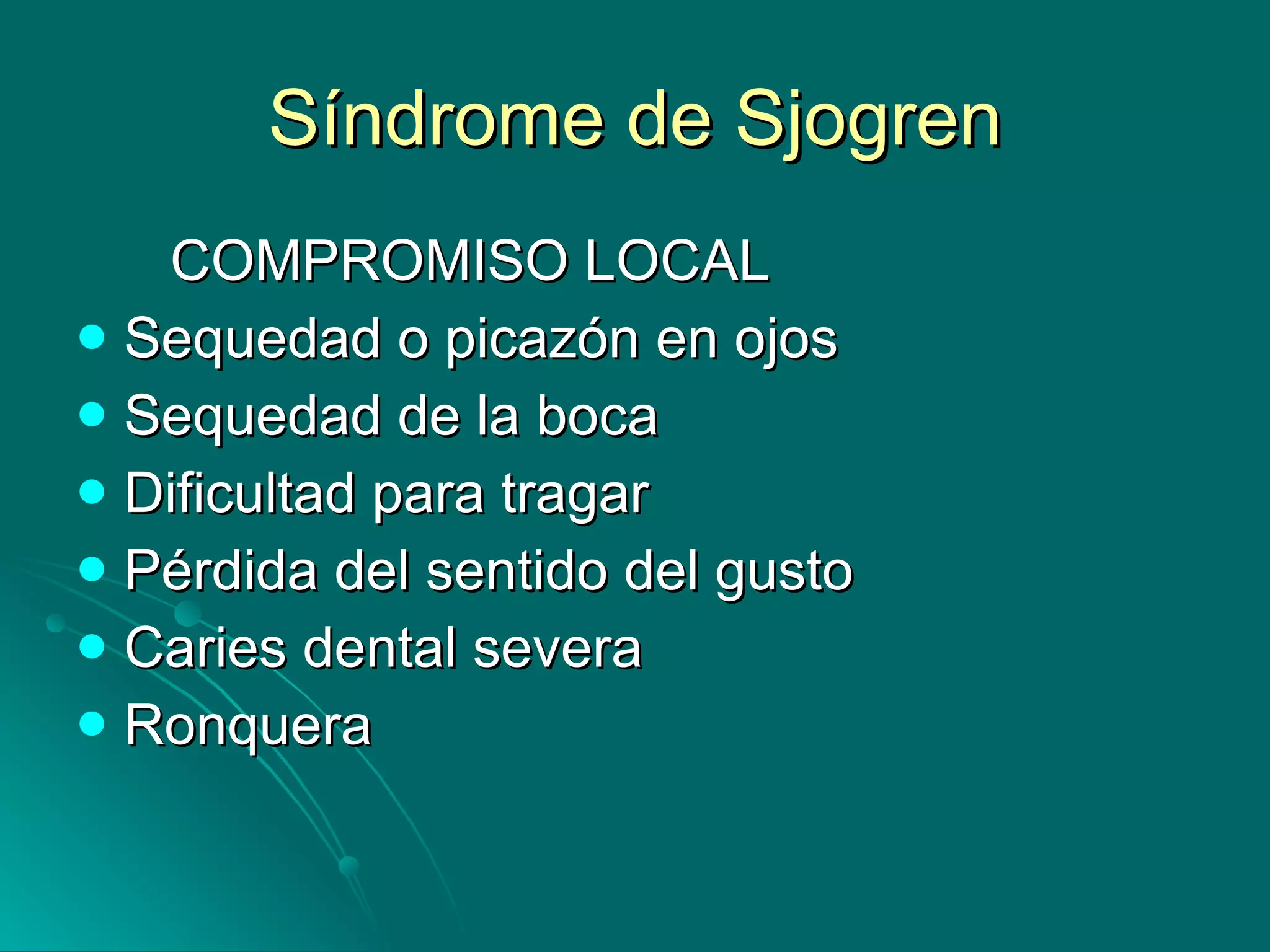 04 sindrome de sjogren | PPT