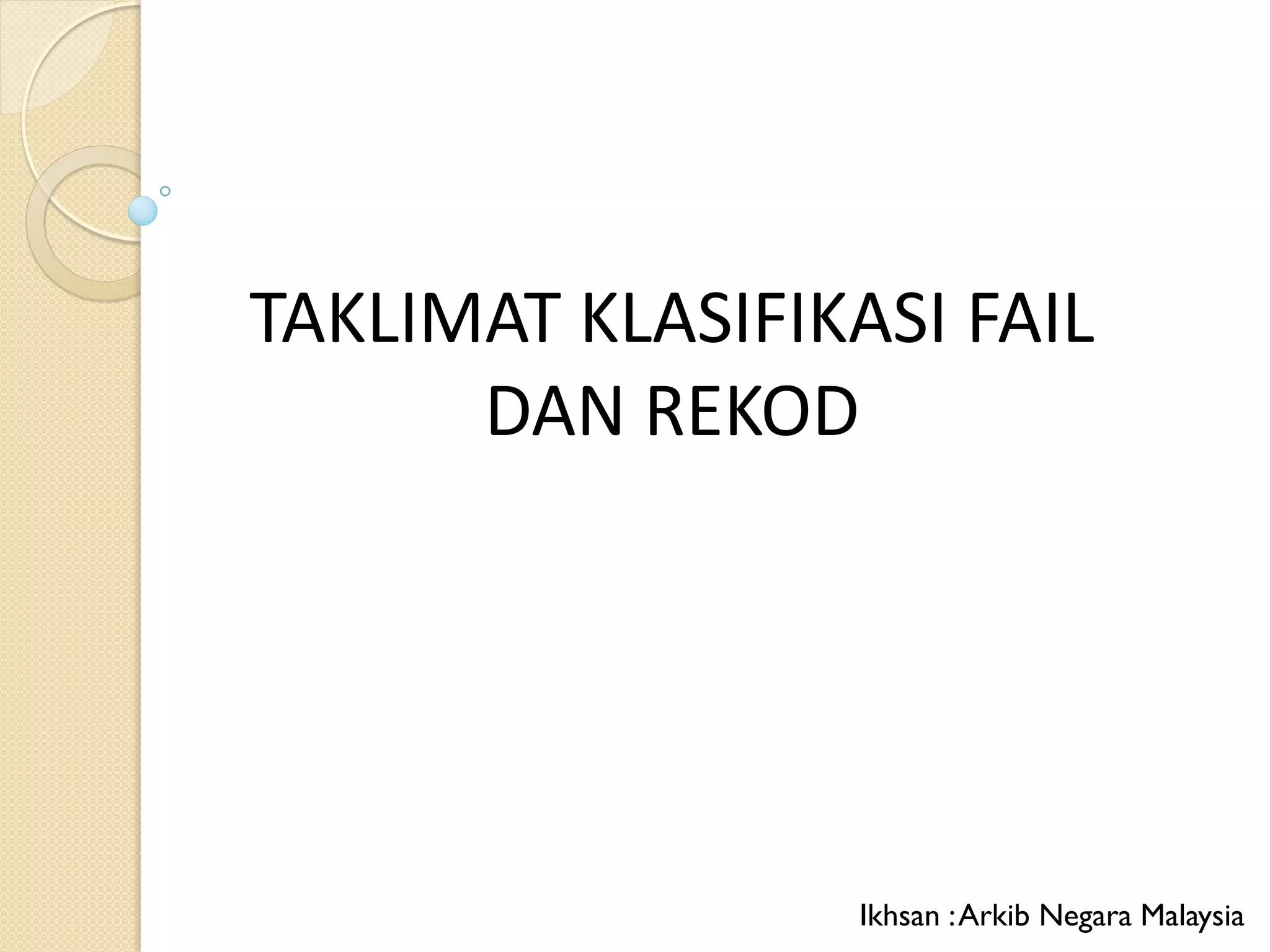 Slaid Pembangunan Klasifikasi Fail | PDF