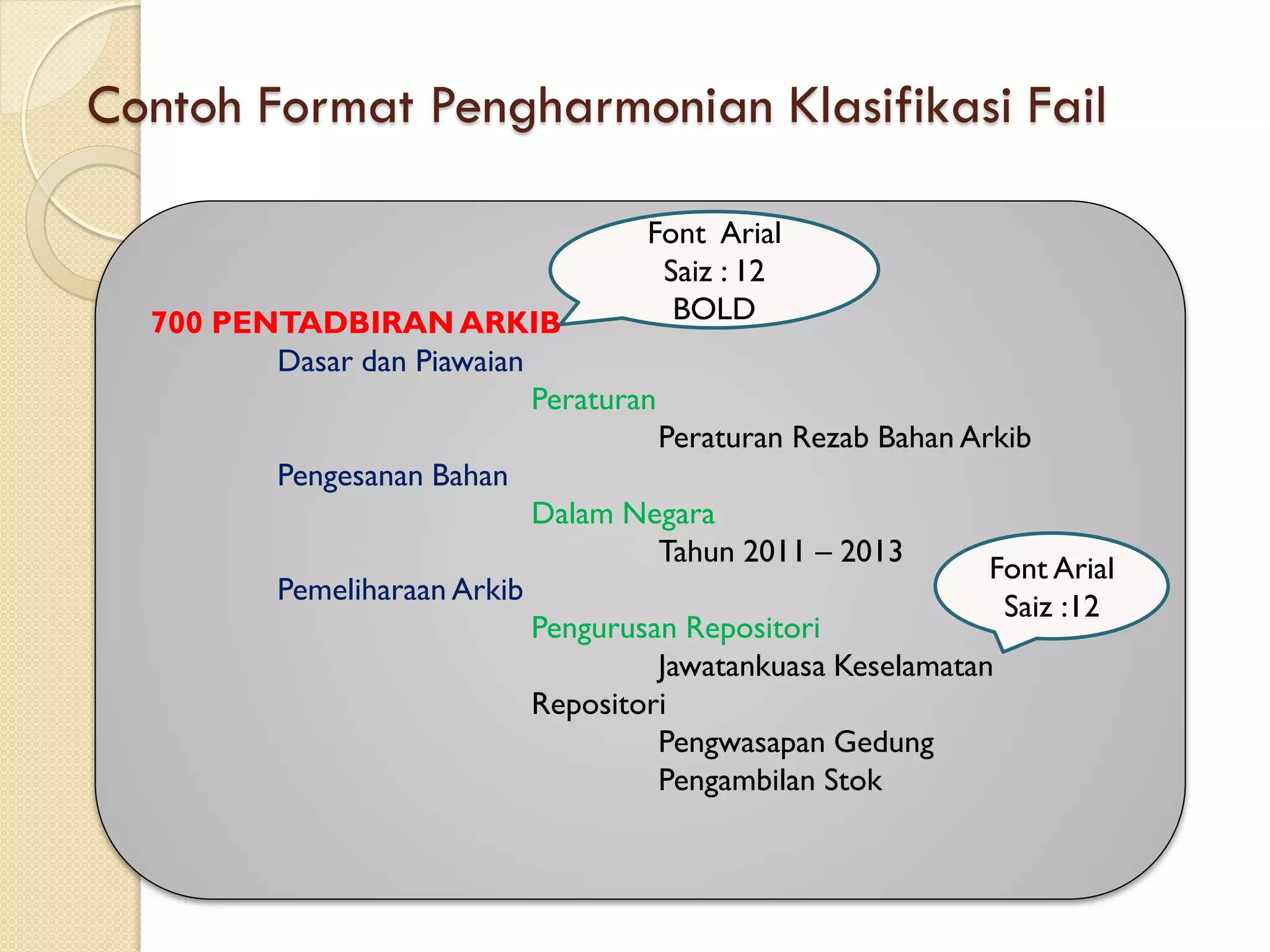 Slaid Pembangunan Klasifikasi Fail | PDF