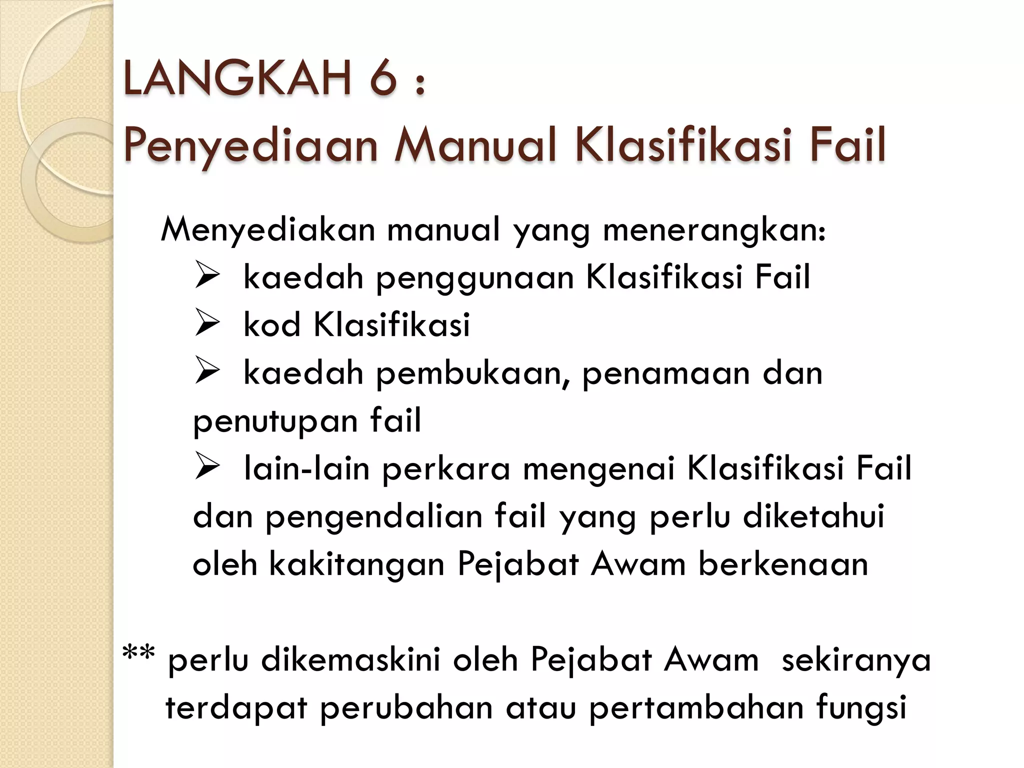 Slaid Pembangunan Klasifikasi Fail | PDF