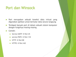 pemrograman socket pada jaringan komputer | PPTX