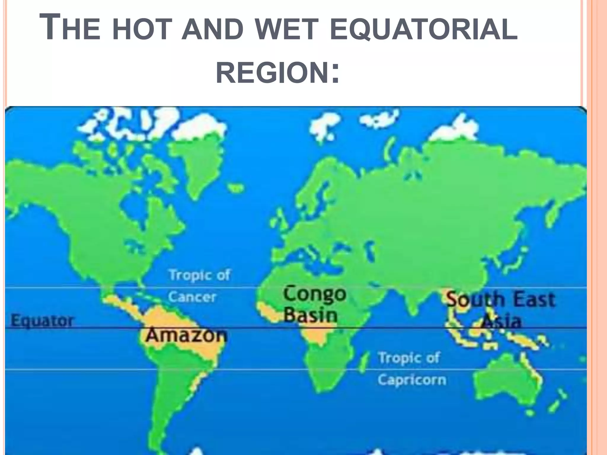 The hot and wet equatorial region | PPTX