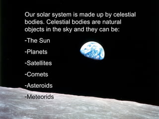 Celestial Objects In Our Solar System