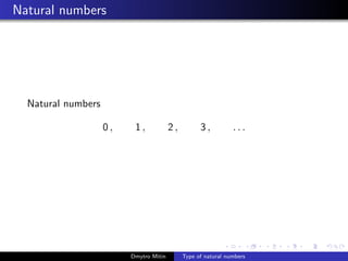 04 - Scala. Type Of Natural Numbers | Ppt