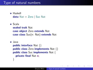 04 - Scala. Type of natural numbers | PPT