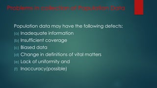 Types N Problems Of Population Data- DANIA.pptx