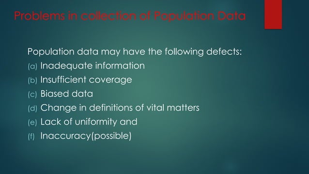 Types N Problems Of Population Data- DANIA.pptx