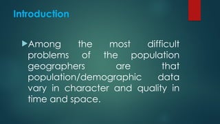Types N Problems Of Population Data- DANIA.pptx