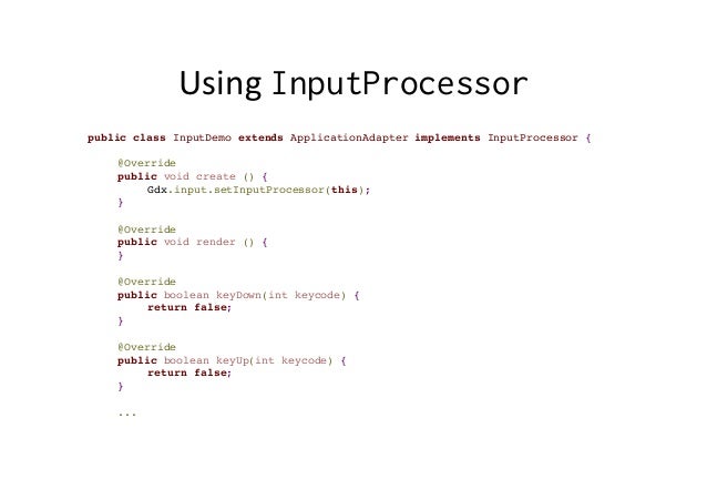 Libgdx User Input And Frame By Frame Animation