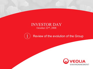 The evolution of Veolia Environnement | PDF