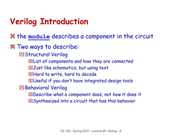 verilog | PPT