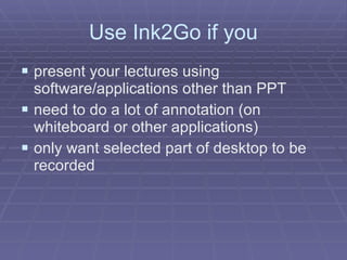 Recording your lecture – which is the best option? | PPT