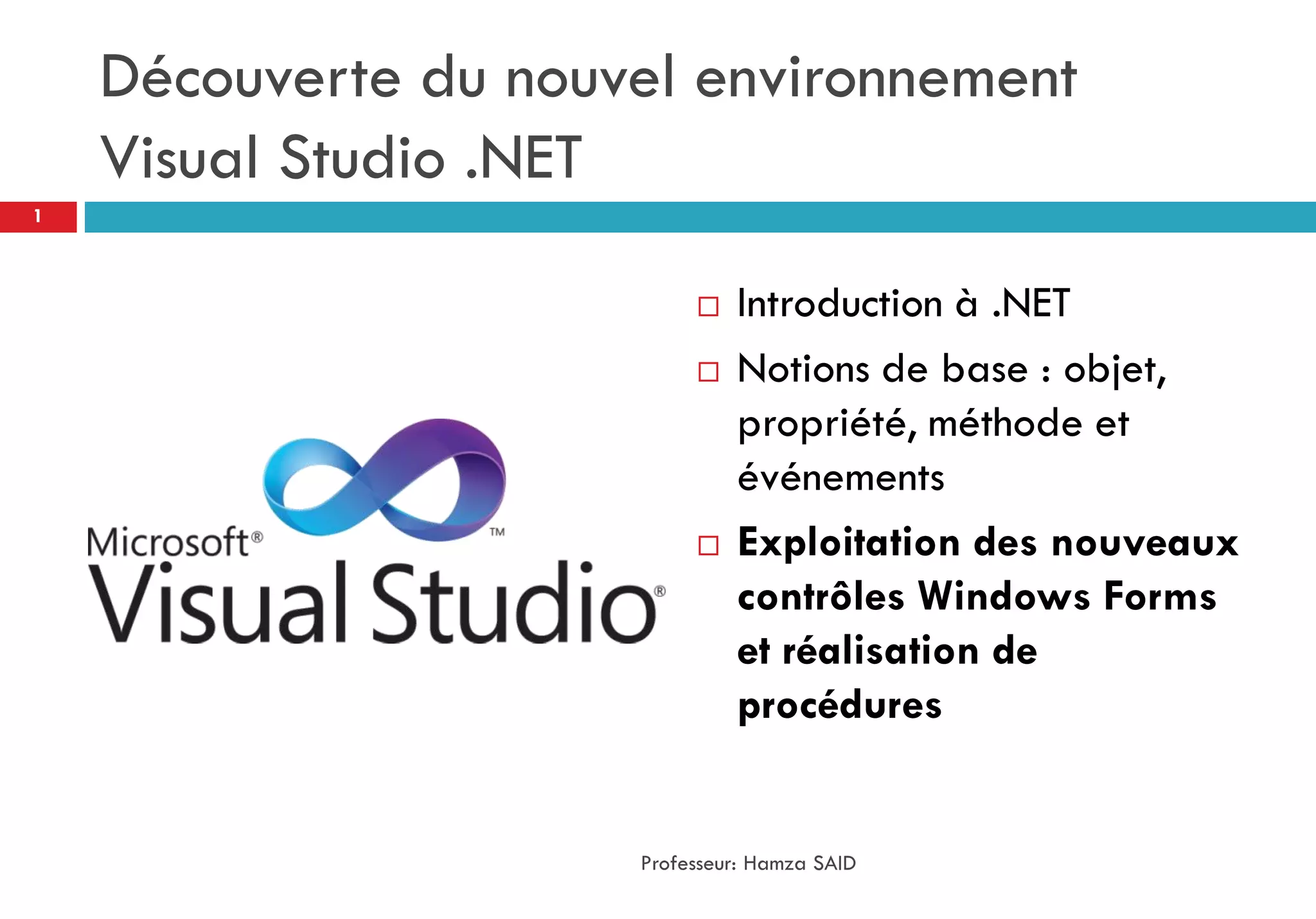 04 visual basic .net - exploitation des nouveaux controles windows ...