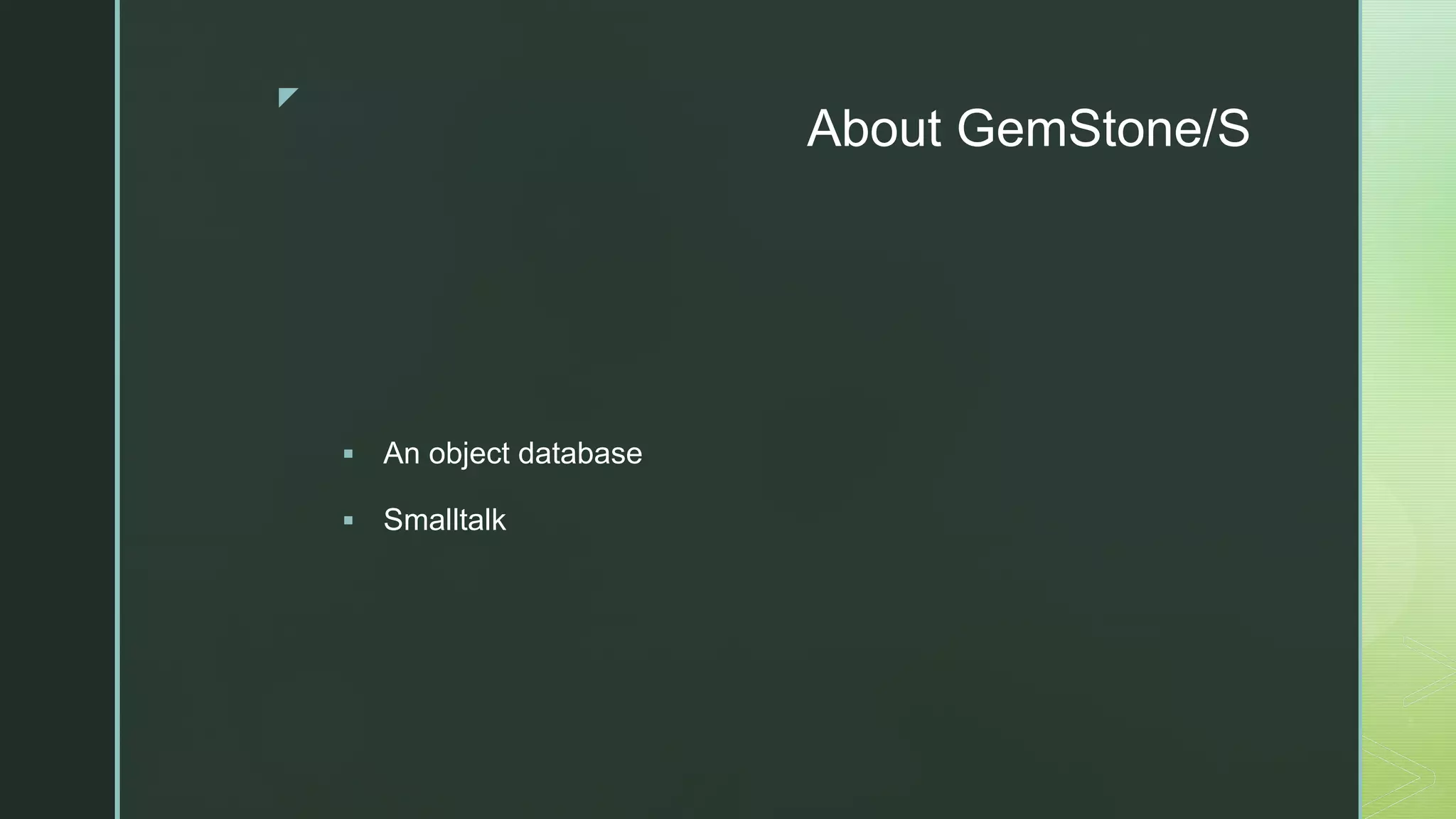 A VS Code Extension for GemStone/S | PPT