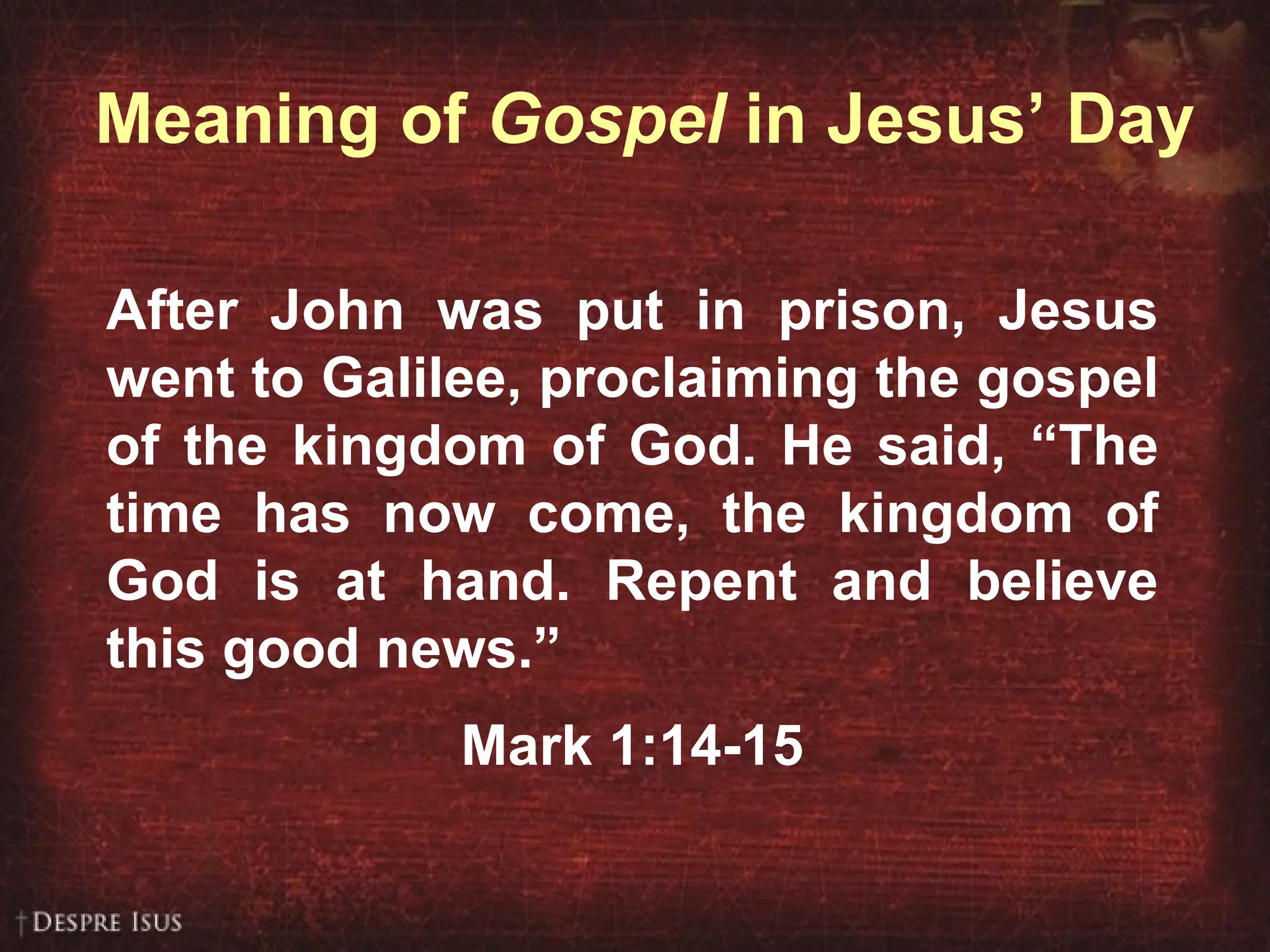 04. What Is The Gospel Message | PPT