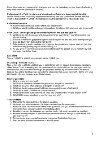 04. What is the Plan of Salvation Notes (A4 sized) | DOC
