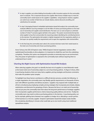 Motorola Reinvents its Supplier Negotiation Process Using Emptoris and ...