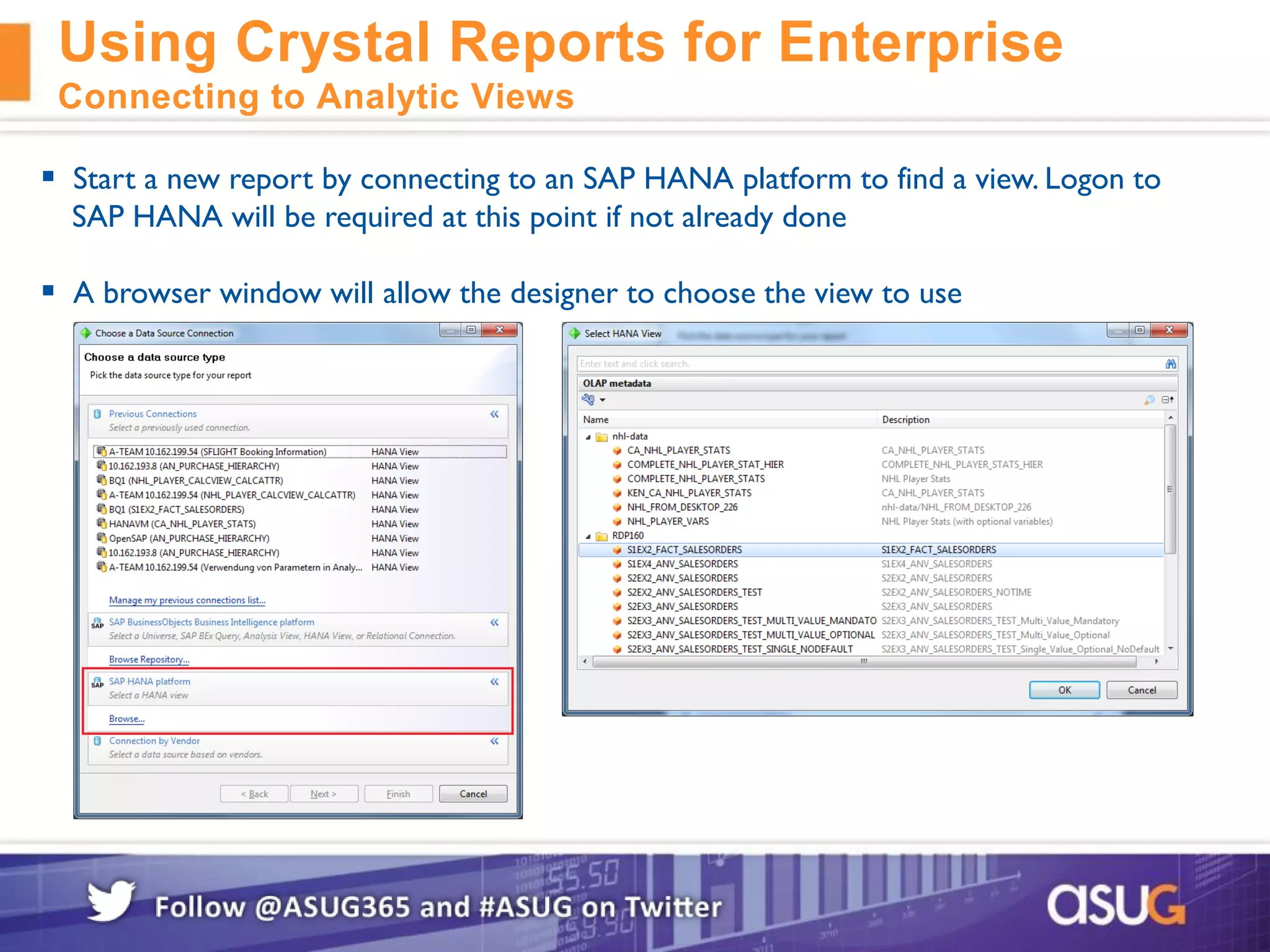 SAP Crystal Reports & SAP HANA - Integration and Roadmap | PPT