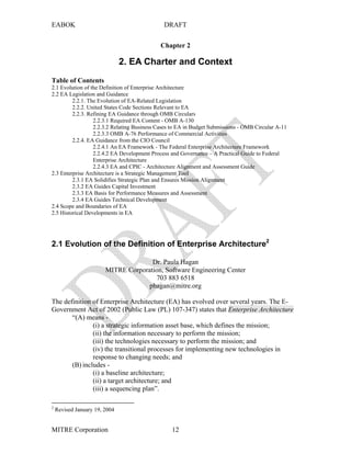 This Guide to the (Evolving) Enterprise Architecture Body of Knowledge ...