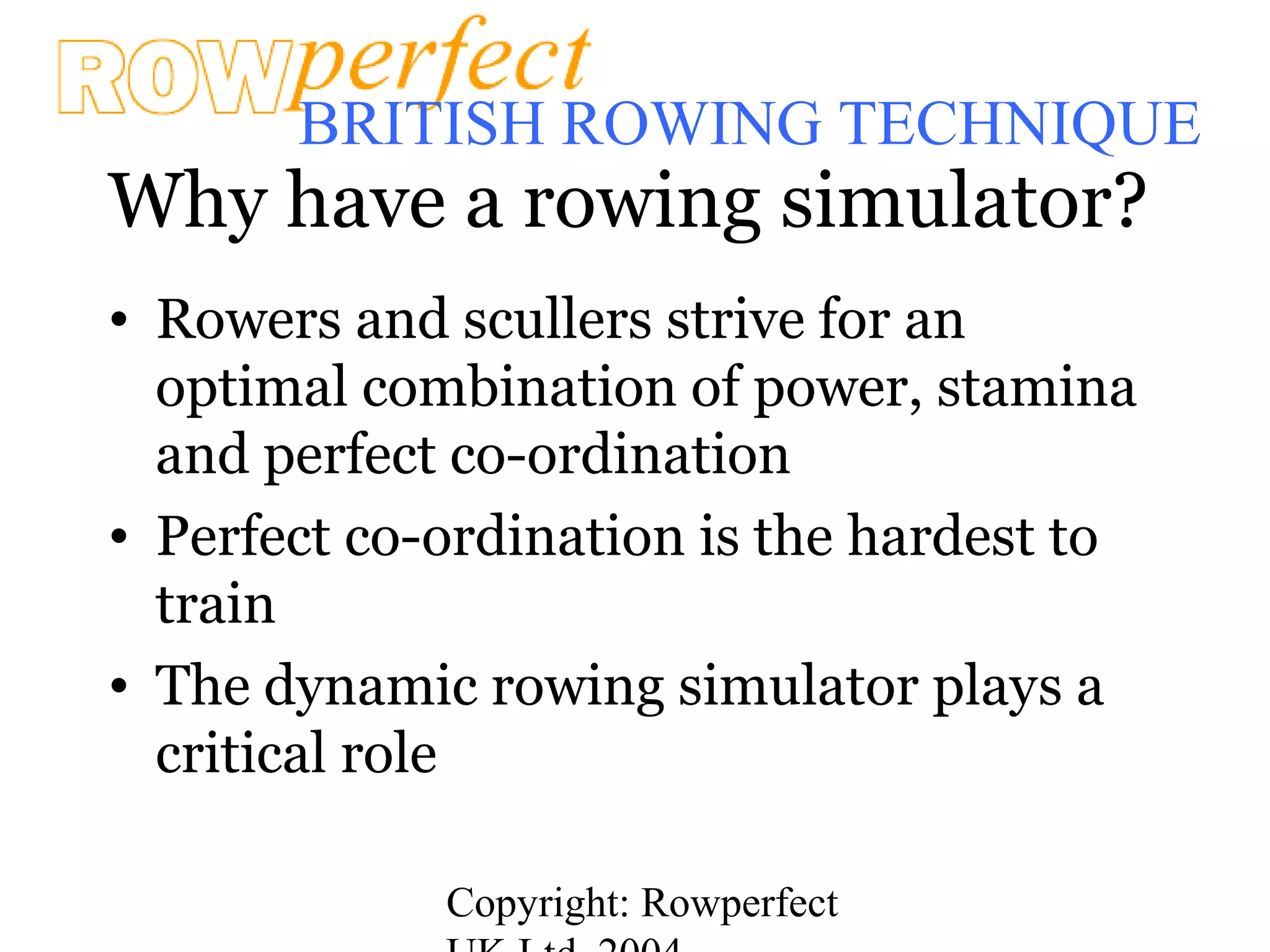 Rowperfect force curves for British rowing technique | PPT