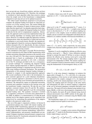 Robust Adaptive Beamforming for Antenna Array | PDF
