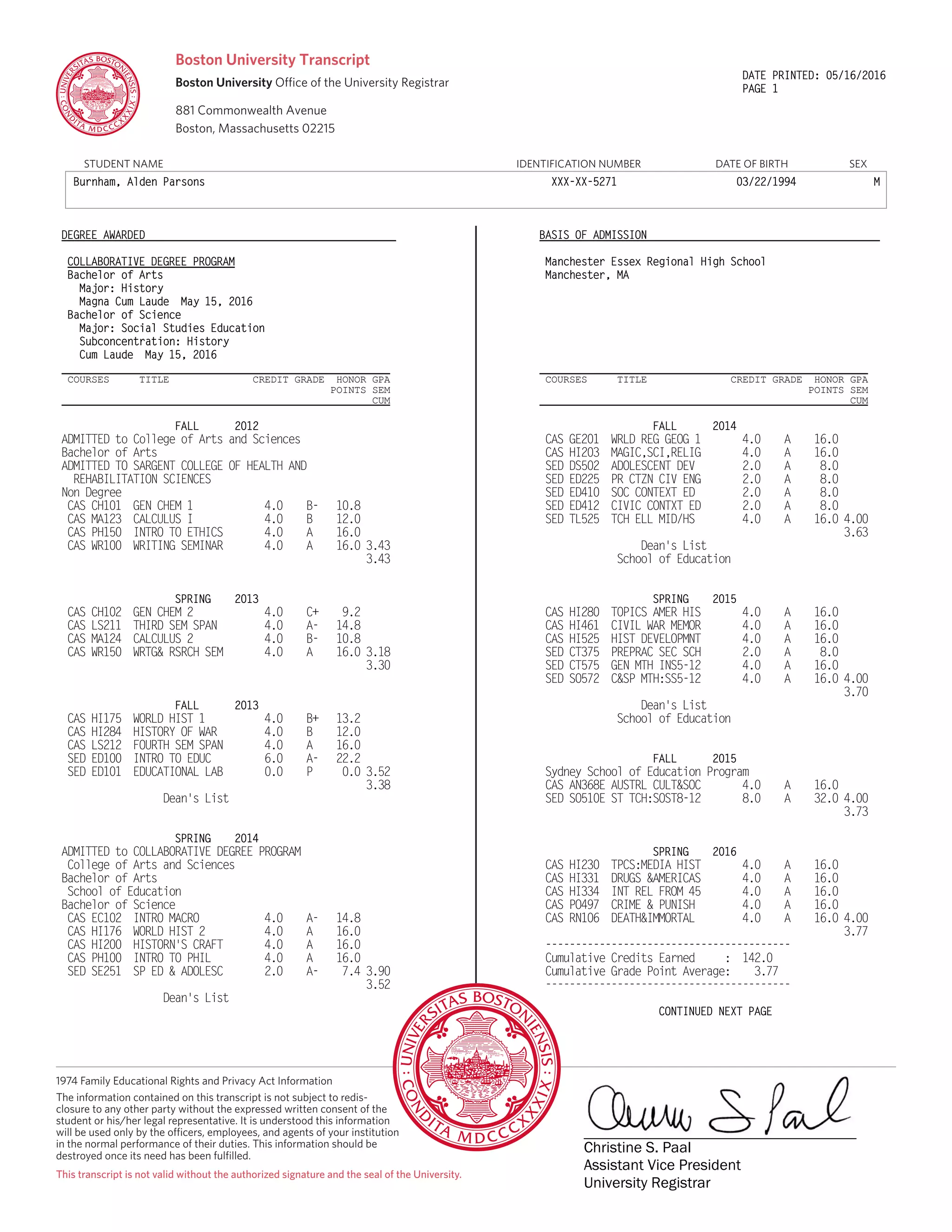 Burnham_Transcript | PDF