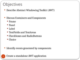 AWT (Abstract Window Toolkit) controls.pptx