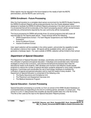 MCPS_IDMS_to_Oracle_Conversion | PDF | Databases | Computer Software ...