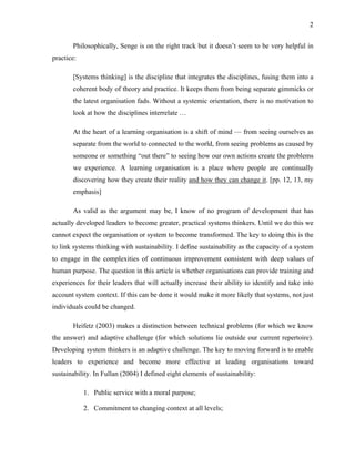 Sustainability. Michael Fullan | PDF