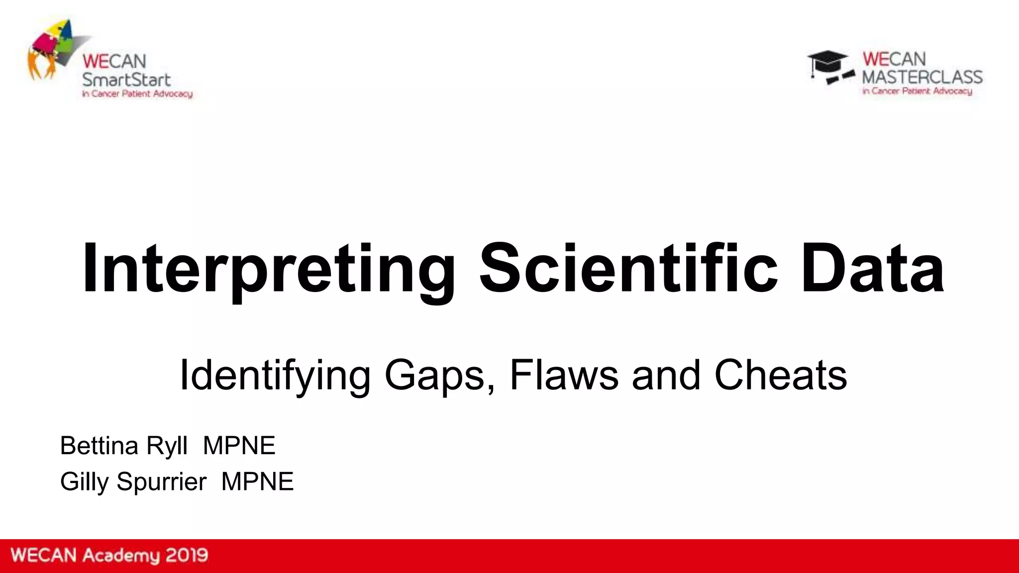 0406 Spurrier and Ryll: Interpreting scientific data | PPTX