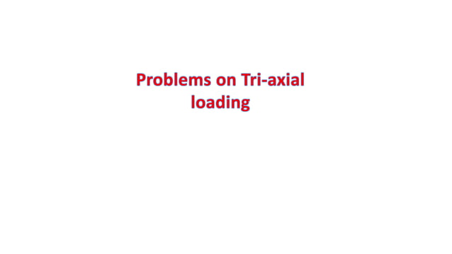 Problems on triaxial loading and stresses on inclined planes for ...