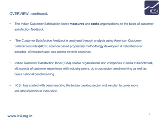 Indian Customer Satisfaction Index-General Deck | PDF