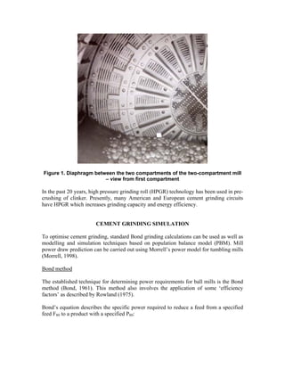 Cement Grinding Optimization | PDF