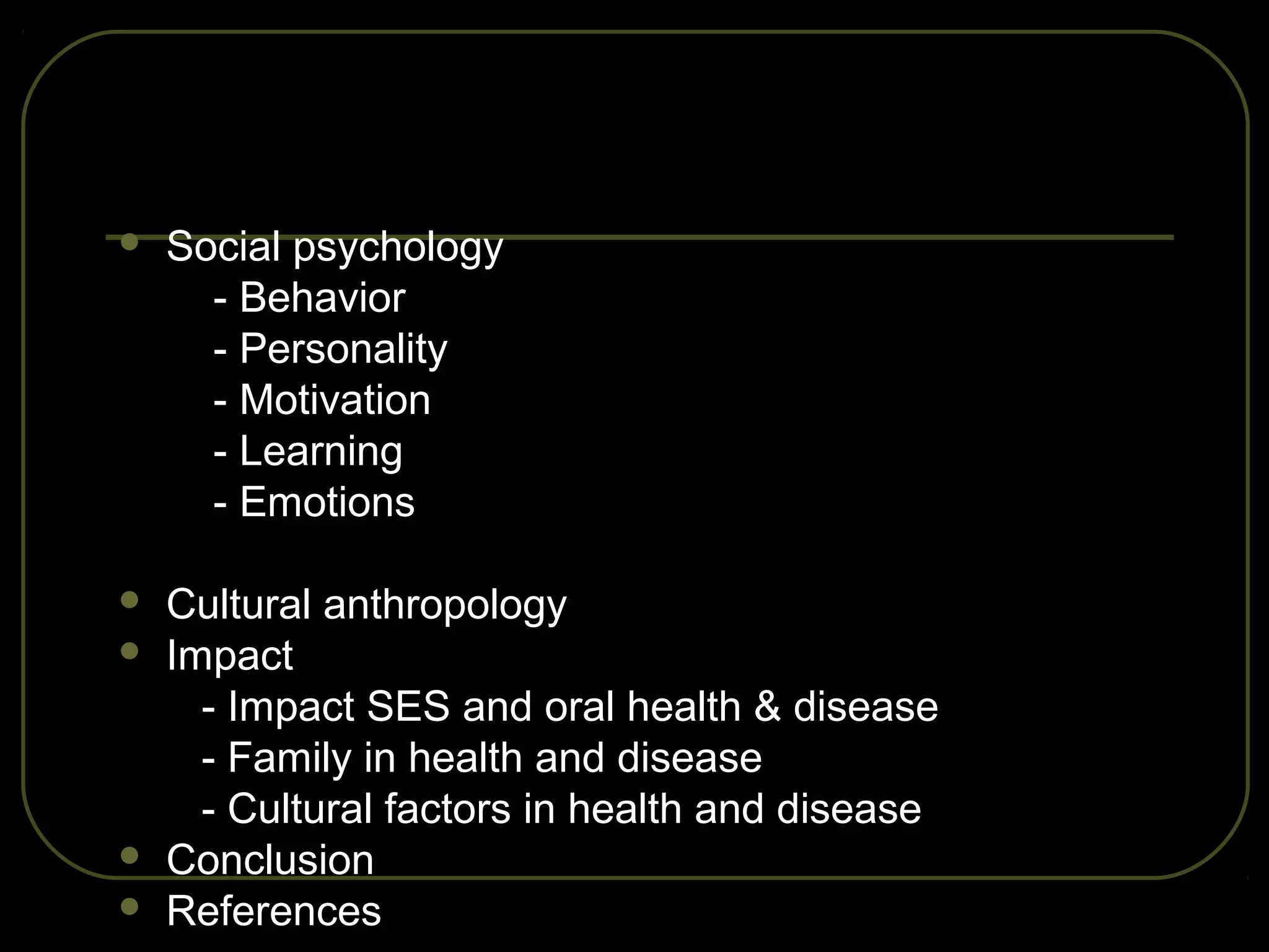 Social and Behavioral sciences | PPT