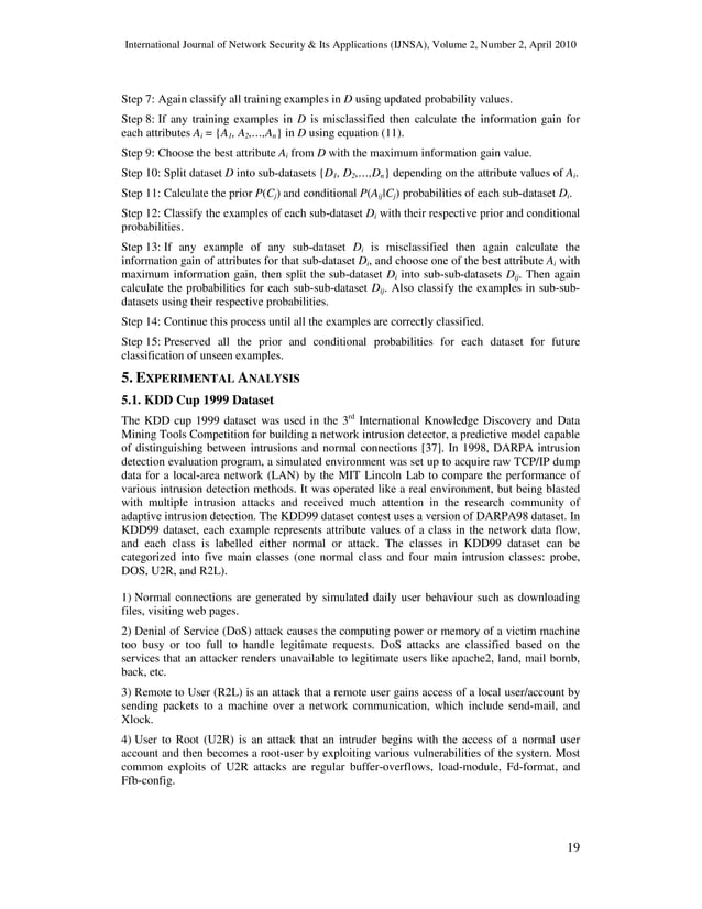 COMBINING NAIVE BAYES AND DECISION TREE FOR ADAPTIVE INTRUSION DETECTION | PDF