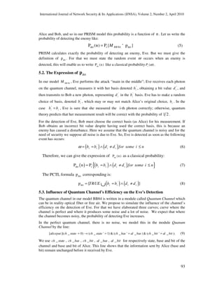 ANALYSIS OF THE SECURITY OF BB84 BY MODEL CHECKING | PDF