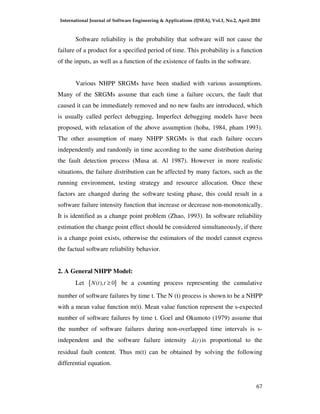 SRGM with Imperfect Debugging by Genetic Algorithms | PDF