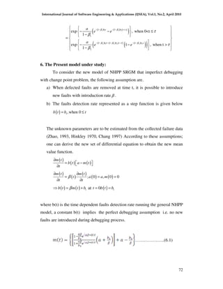 SRGM with Imperfect Debugging by Genetic Algorithms | PDF