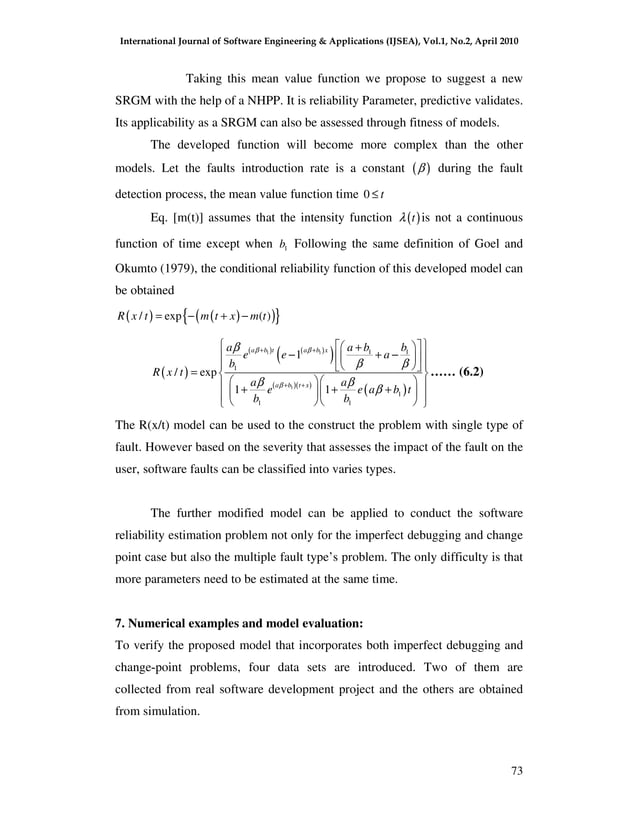 SRGM with Imperfect Debugging by Genetic Algorithms | PDF