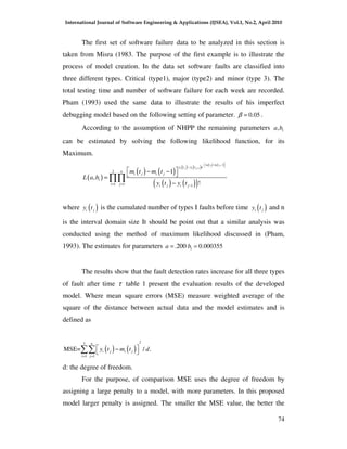SRGM with Imperfect Debugging by Genetic Algorithms | PDF