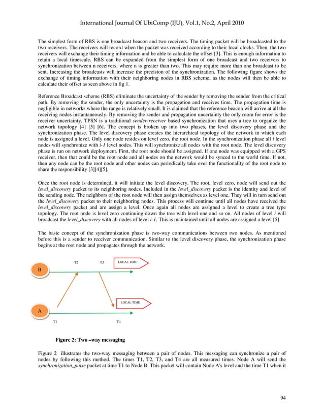 Time Synchronization In Wireless Sensor Networks A Survey Pdf