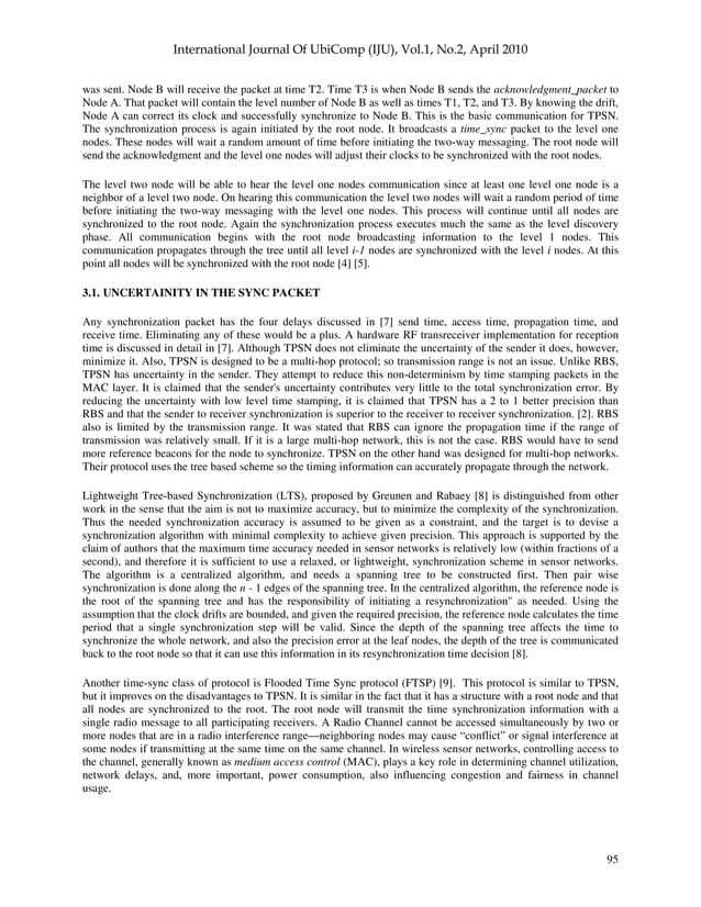 Time Synchronization In Wireless Sensor Networks A Survey Pdf