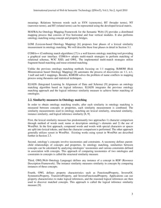 Ontology Matching Based on hypernym, hyponym, holonym, and meronym Sets in WordNet | PDF