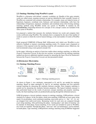Ontology Matching Based on hypernym, hyponym, holonym, and meronym Sets in WordNet | PDF