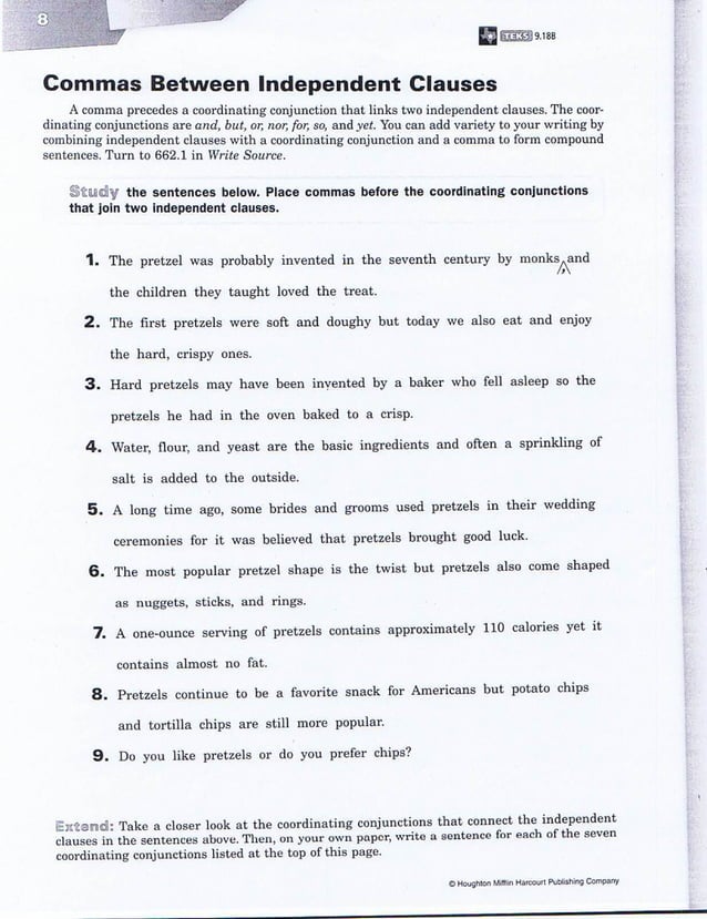 Subordinating and Coordinating Conjunctions practice | PDF