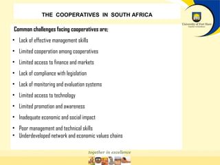 Prof D. R. Thakhathi: The Role of Cooperatives as agents of rural ...