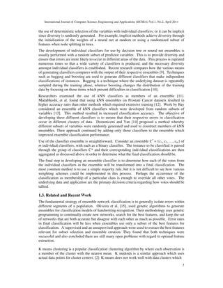 INCREASING ACCURACY THROUGH CLASS DETECTION: ENSEMBLE CREATION USING OPTIMIZED BINARY KNN ...