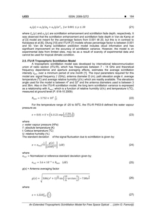 An Extended Tropospheric Scintillation Model for Free Space Optical ...