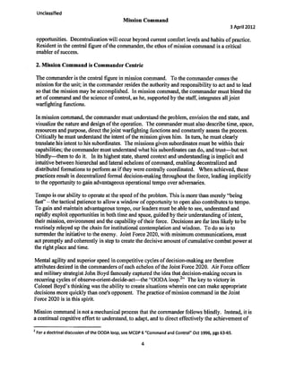 CJCS Mission Command White Paper 2012 | PDF