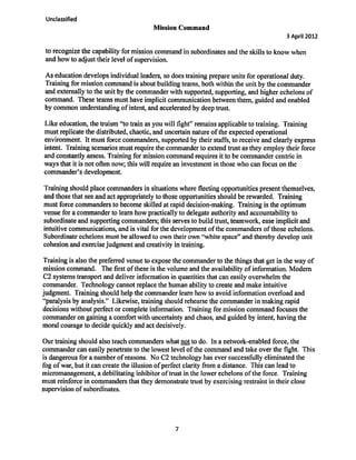 CJCS Mission Command White Paper 2012 | PDF